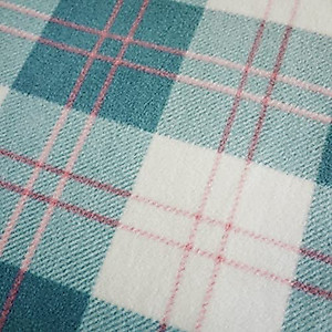 Weavric Light Blue Wearable Blanket, Sleeveless Poncho with Buttons, Bed Throw, Shawl, Cape, Comfy Soft Warm Fleece Plush, Wearing Front and Back