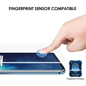 Akcoo [3 Pack OnePlus 7 / 7T Screen Protector, Tempered Glass UV Set, Full Transparency, Scratch Repair, Sensitive Touch,Fingerprint-ID Compatible