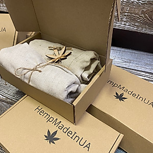 Set of hemp briefs with an elastic band of 2 pieces,drawstring briefs - loose fit boxers for men Elastic Waistband Underwear Boxer Shorts ((XL) 36-38 inch waist)