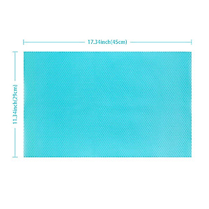 7 PCS Shelf Mats Refrigerator Pads Moisture Absorption Pad Washable Can Be Cut Refrigerator Mats ,Drawer Table Placemats (Blue)