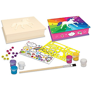 Works of Ahhh Craft Set - Unicorn Keepsake Box Classic Wood Paint Kit