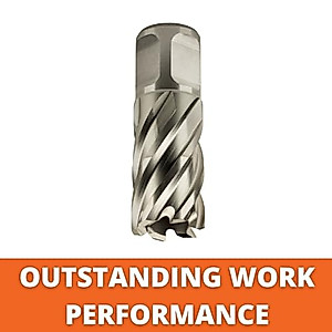 Jancy Slugger by Fein - HSS Nova Annular Hole Cutter with Centering Pin - 3/4" Straight Shank, 1" Depth, 9/16" Diameter - 63134143041