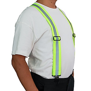 MELOTOUGH Safety Reflective Suspenders Work Suspenders Heavy duty High Hi Viz Tool Belt suspenders