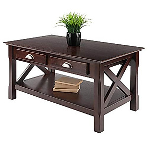 Winsome Xola 18 x 37 x 21-Inch Composite Wood Coffee Table, Cappuccino (40538)