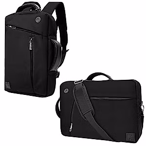 17.3 17-inch Convertible Laptop Bag Shoulder Bag for IdeaPad 3 17", Legion 5 17", ThinkPad P17 (Black)
