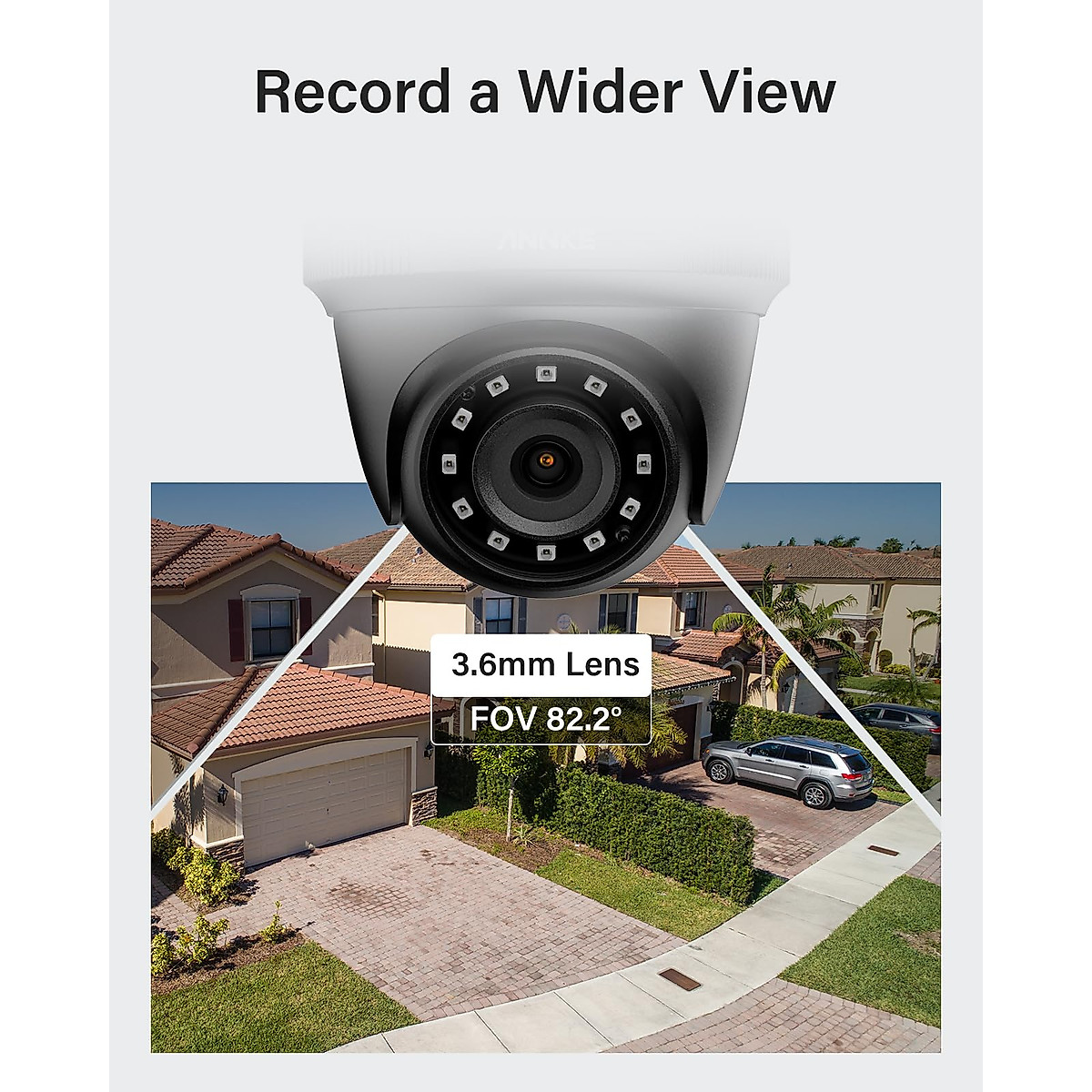 ANNKE 4-Packed HD-TVI 1080P Home Security Surveillance Cameras, 1080P Day Night Vision, IP66 Weatherproof Housing