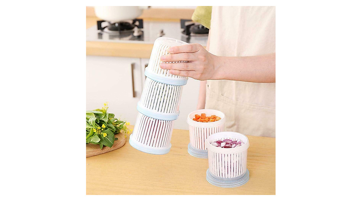 Double Layer Vegetable Keeper for Fresh Storage