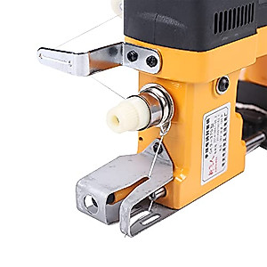 Portable Bag Closer Machine, 110V 190W Industrial Electric Bag Closing Sewing Sealing Stitching Machine for Woven Snakeskin Paper Bag, Handheld High Speed Machine with Accessories