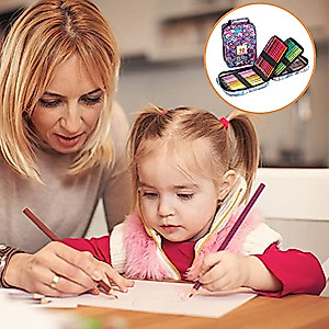 EUBUY 72 Colored Pencils Set, Oil-based Colored Pencils for Kids Adults Artists Beginners, Portable Wooden Oil Colored Pencils Set with Carry Bag for Drawing, Sketching, Coloring Books, Arts Supplies