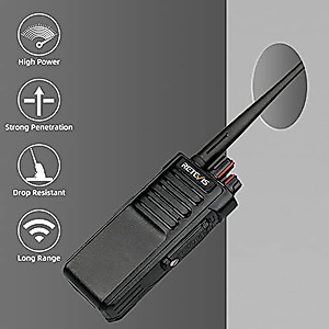 Retevis RT29 Waterproof Walkie Talkie,2 Way Radios Long Range,3200mAh,Rechargeable,Emergency Security,Heavy Duty Two Way Radio with Earpiece (2 Pack)