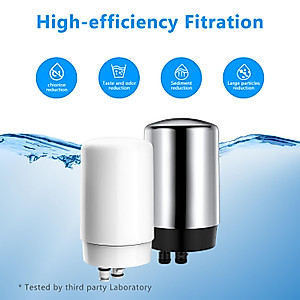 Slirceods Faucets Filter Cartridge BPA Free, Replacement for Brita® Faucet Filter - white (3Pack)