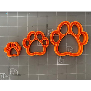 Dog Paw Cookie Cutter Style Set of 3