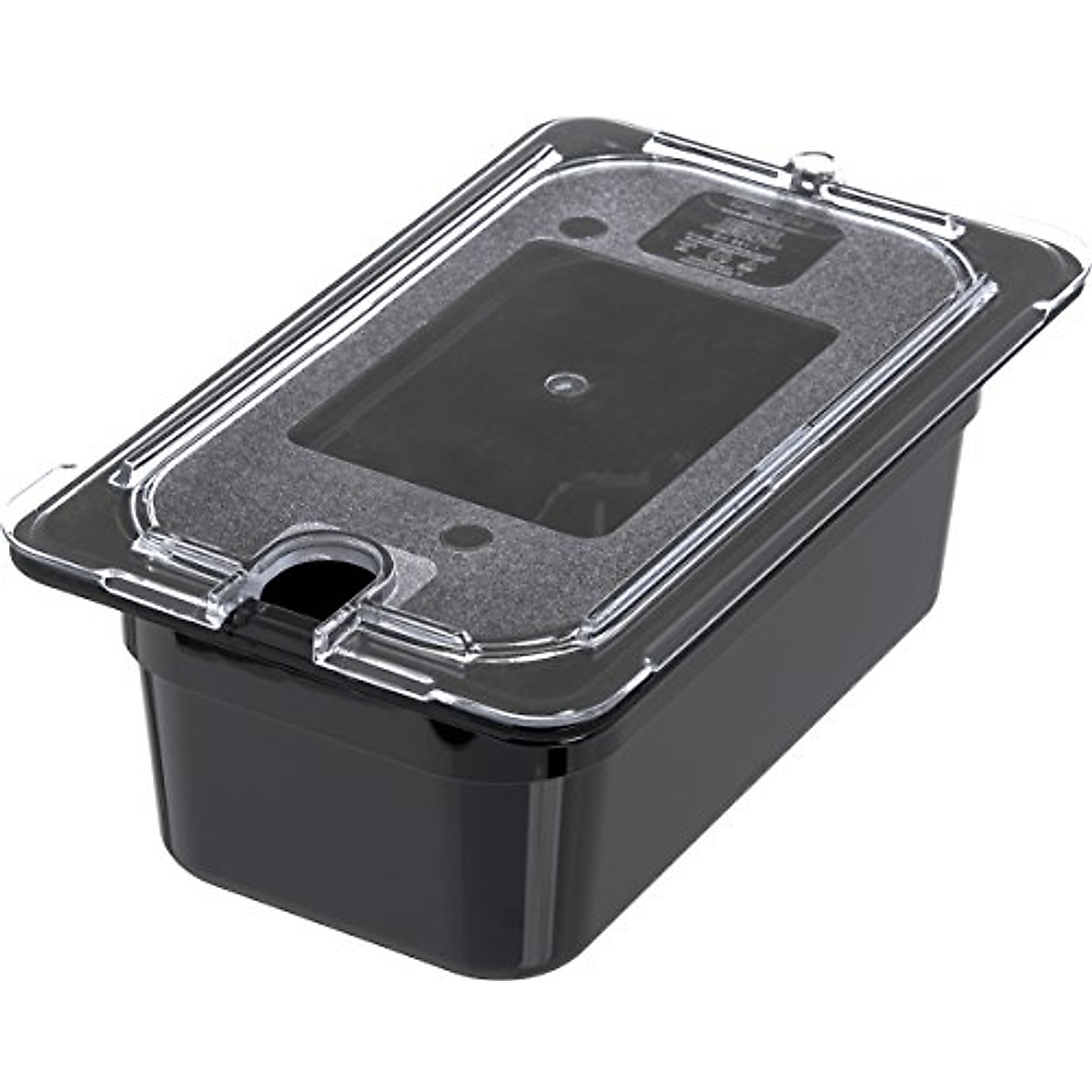 CFS 3068103 StorPlus Fourth Size Food Pan, Polycarbonate, 4" Deep, Black, Model Number: 3068103-E