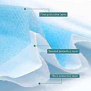 50pcs Disp0sable Nose Filter 3-layer Breathable Comfortable Cover Used In Hospitals,schools And Public Health