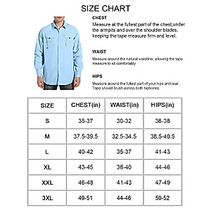 NOMINATE Mens Long Sleeve Fishing Shirts UPF 50+ UV Protection Sun Shirts Quick Drying Hiking Lightweight Blue