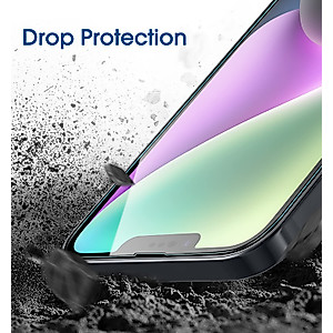 amFilm Screen Protector OneTouch for iPhone 14 Plus 6.7" 2022 iPhone 13 Pro Max 6.7" 2021 with Easy Installation Kit, Full Coverage Case Friendly, Tempered Glass, 2 Pack