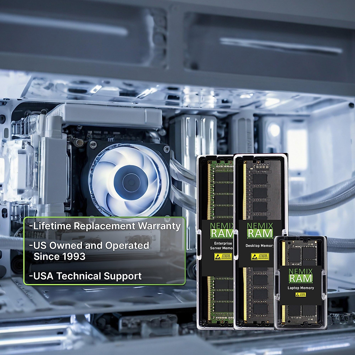 NEMIX RAM 32GB (1X32GB) DDR4 2133MHZ PC4-17000 2Rx4 1.2V 288-PIN ECC RDIMM Registered Server Memory