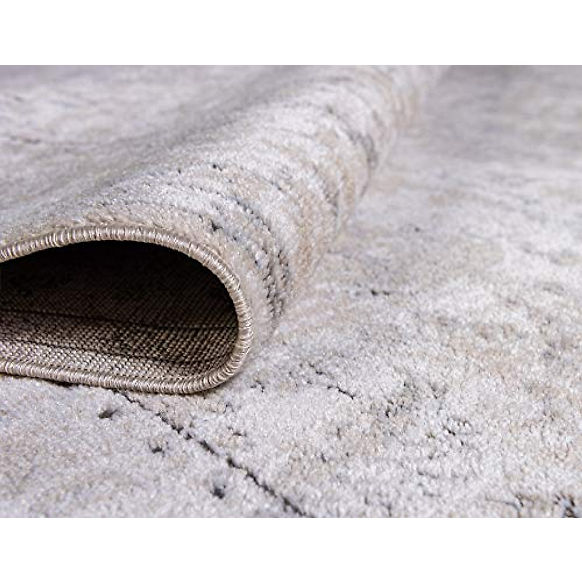 Unique Loom Portland Collection Bohemian Vintage Inspired Tone Design Area Rug, 10' 0" x 13' 0", Ivory/Gray