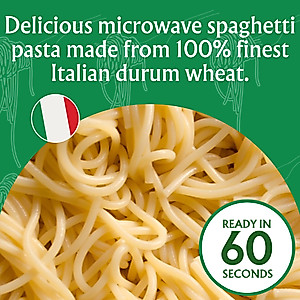 Pasta Zing Spaghetti Pasta Pack of 7, 7.05 Ounce, | Ready To Eat in 60 Sec | Pasta -100% Italian Durum Wheat | Natural Ingredients | Pre Made Meals Ready to Eat Fresh
