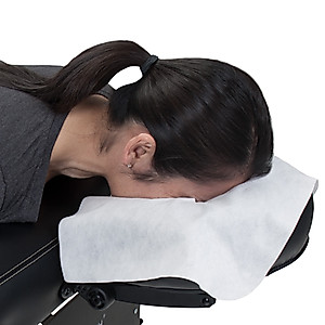 EARTHLITE Disposable Face Cradle Covers – Medical-Grade, Ultra Soft, Luxurious, Non-Sticking Massage Headrest Covers for Massage Tables & Massage Chairs