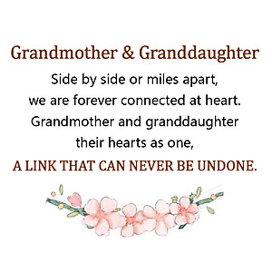 Angyape To My Granddaughter A Link That Can Never Be Undone Peach Blossom Bracelet, Granddaughter Bracelet from Grandma Adjustable Braided Bracelets for Women Jewelry(Blue Orange)