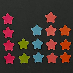 NUOBESTY 120 Pcs Stars Magnetic Blackboard Sticker Refrigerator Magnet Childrens Race Reward Chart Magnet