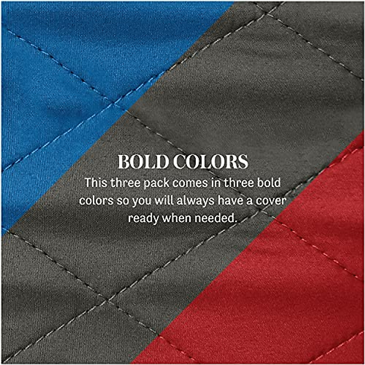 Clean Cart Secure Shopping Cart Handle Cover, Classic Colors, 3-Pack