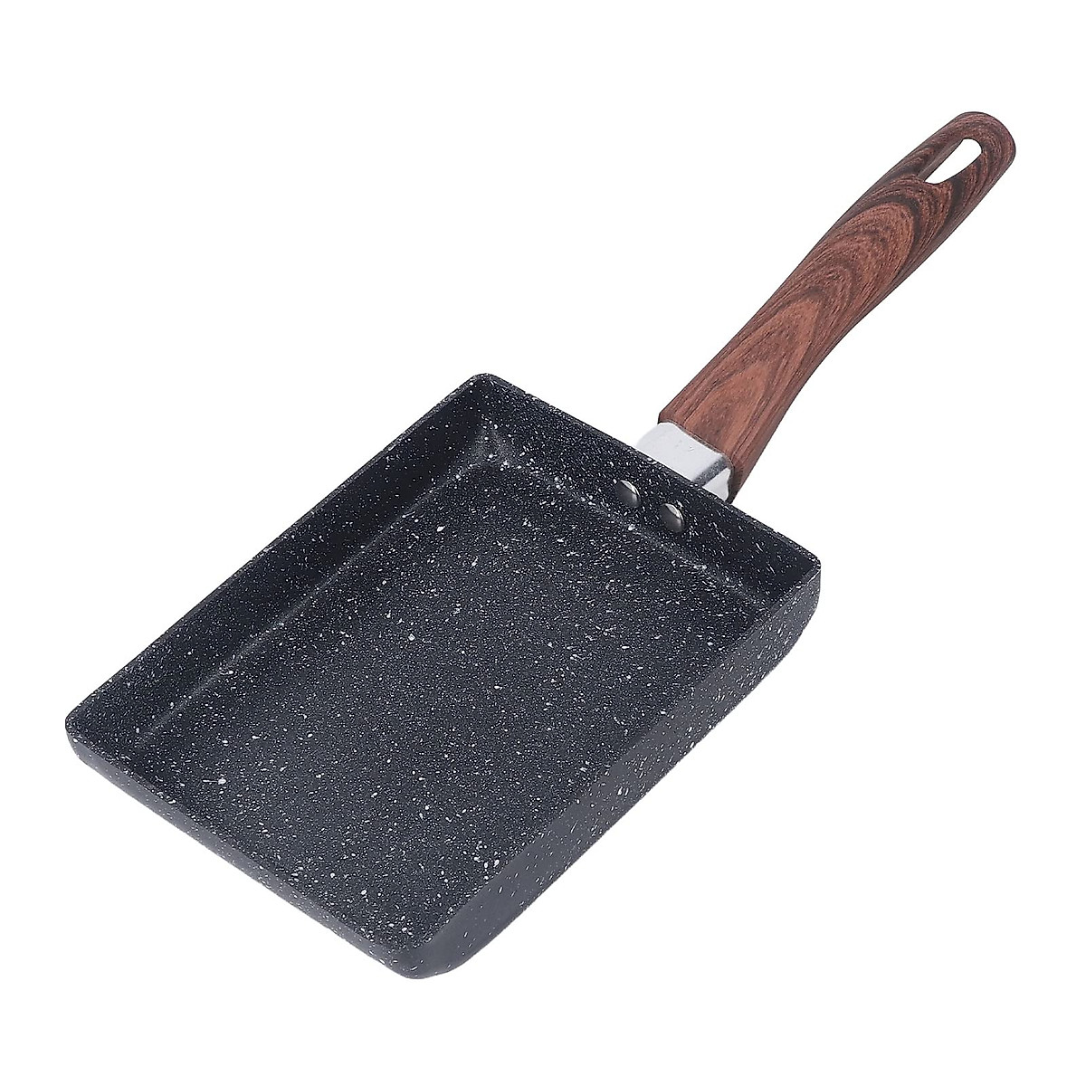 Grill Pan Square Griddle Pan Skillet , Non Stick Cast Aluminum Grilling Pan Rec Japanese Omelette Frying Pan Square Griddle Pan for Steak Breakfast Stove Tops Oven Safe(small)