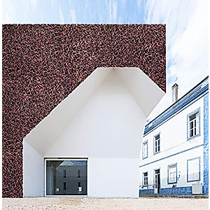 SunnyRoyal Artificial Boxwood Panels Topiary Hedge Plant UV Protected Privacy Ivy Screen Faux Greenery Wall Décor Outdoor Indoor Use Backyard Garden Decoration 20" x 20" Carnea Pink 30 Pieces