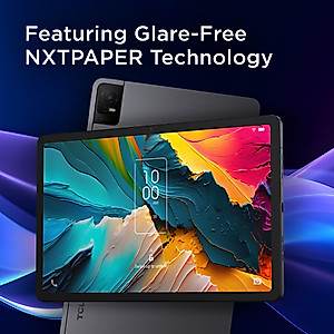 TCL NXTPAPER 11, 2023 Android 13 Tablet 11 inch Full HD+ Paperfeel Screen, 6GB RAM + 256GB Wi-Fi Tablet, Front 8MP + Rear 8MP, 8000mAh Battery, US Version, Dark Gray
