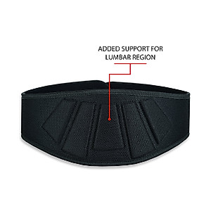 ROBOX Weight Lifting Belt, Lumbar Support, Powerlifting, Gym, Workout, Deadlift, Squat, Back Support 6" Neoprene Padded Self-Lock Buckle Belt for Men and Women (Small)