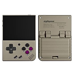 Miyoo Mini Plus Handheld Game Console Built-in 5000 Games, 3.5-Inch 32G Retro Video Handheld Emulator Miyoo for Adult Kid, Cortex-A7 Processor, Support Wi-Fi Battle-Grey