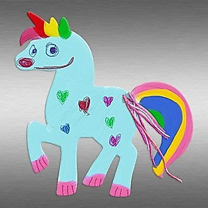 Decorate and Design Your own Magnets Craft Set Kit | Project for Kids of All Ages | Make a Fairy, Unicorn, Flower, Unicorn, Mermaid, Butterfly (Imagination Set)