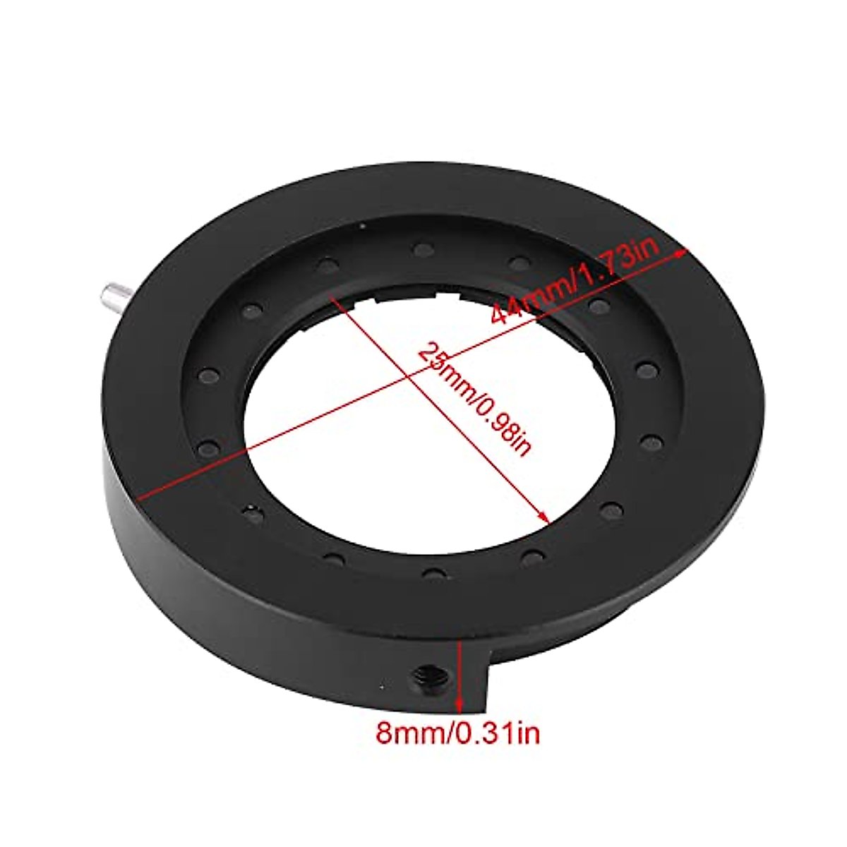 Iris Diaphragm, Microscope Iris Adapter Aperture Adjustable Lens Optical Diaphragm for Microscope (SK25 with Bas)
