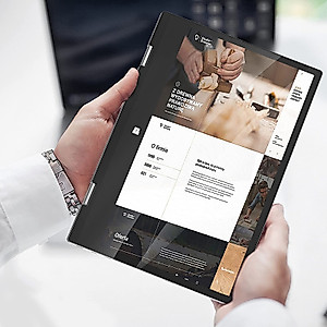 TOPOSH 2 in 1 Laptop, Windows 10 Home Tablet,Ram 8GB ROM 256GB SSD,11.6Inch Touch Screen,Processor Celeron N4120, Metal Body, WiFi and Bluetooth- Silver