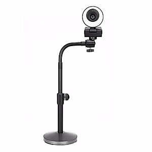 Webcam 1080P Webcam 60FPS Autofocus HD Web Camera with Microphone Ring Light Web Cam for PC Computer Camera for Recording Calling Conferencing Gaming (Color : 1080P 60FPS) (60FPS With Stand 1)