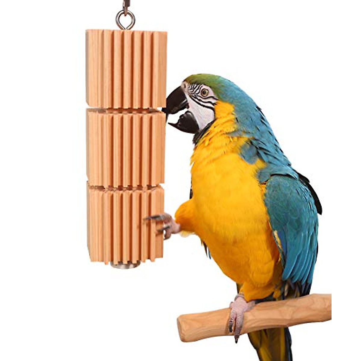 Parrot Tower - Grooved Hanging Stripes Bird Toy (Large)