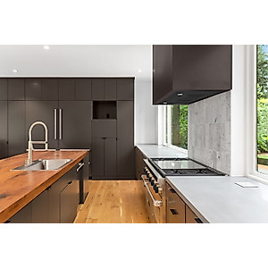 Agua Canada 30" Built-In/Insert Range Hood, 650 CFM, LED Lights, Baffle Filters (Black)