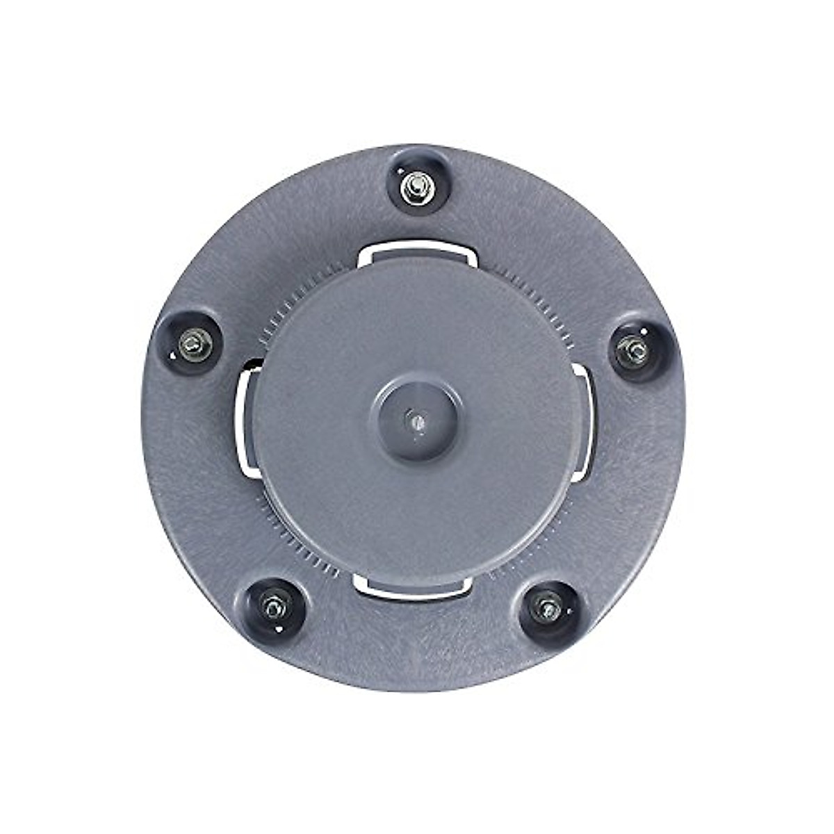 Janico 1040 Trash Can Dolly - Heavy Duty Bolted Casters, Round, Grey, Fits 20 32 44 55 Gallon Containers