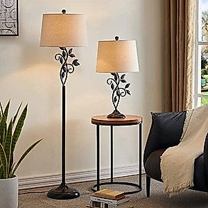 Maxax Traditional Floor Lamp, Reading Standing Lamp for Living Room Bedroom - 59 Inch