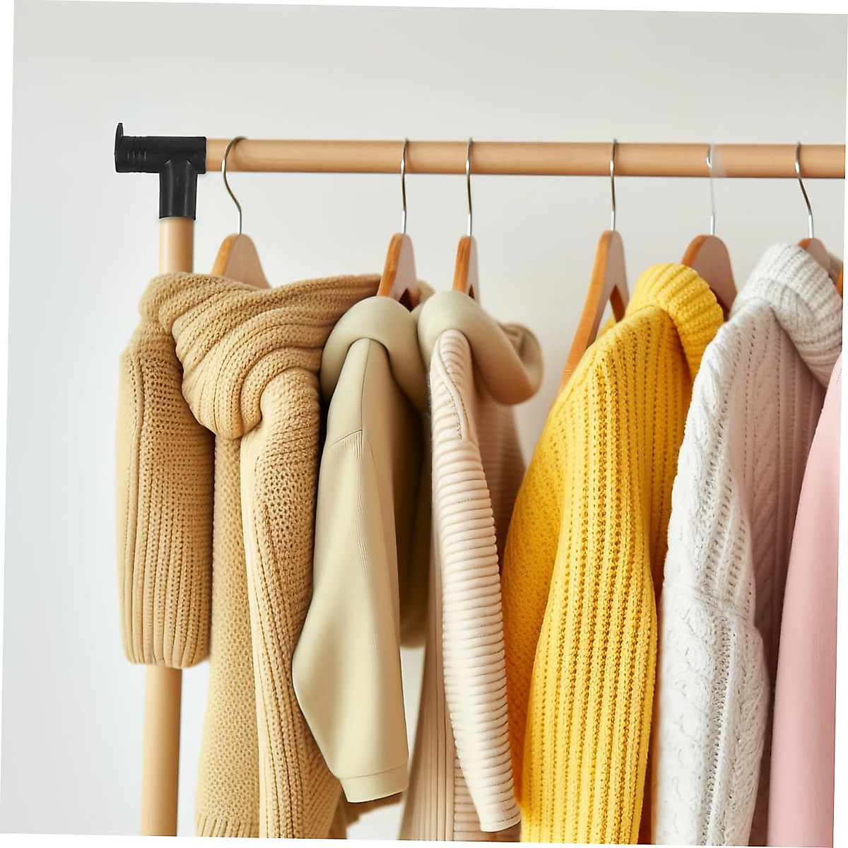 Ciieeo 4 Pcs Clothes Rack Accessories Plastic Hangers Clothes Hanging Rack Joints Clothes Hangers Clothes