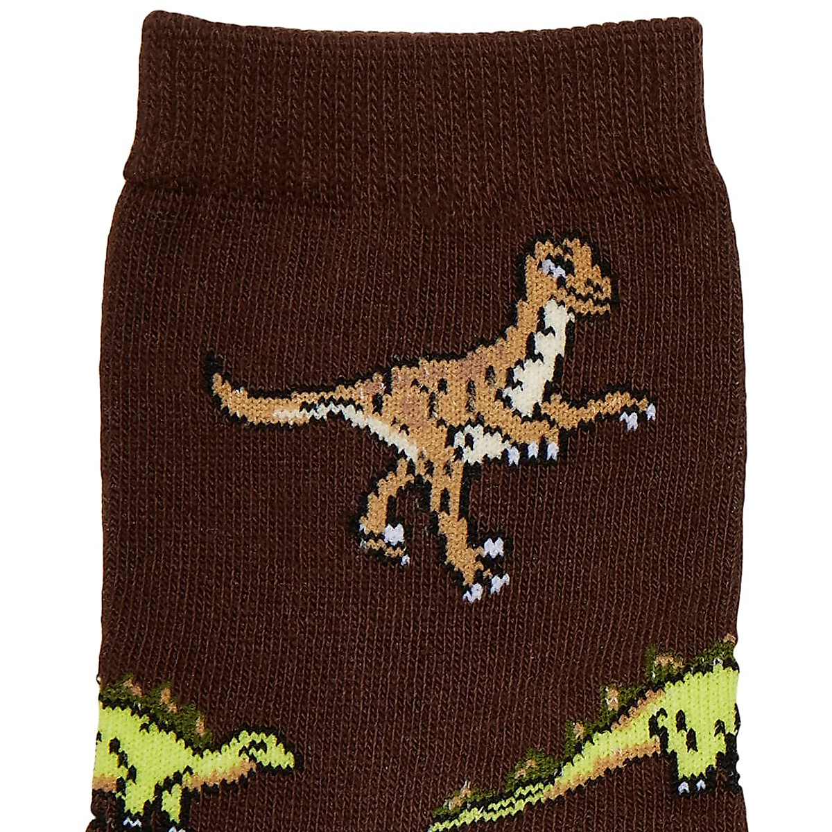 Jefferies Socks Little Boys' 3-7 Dino Triple Treat Socks (Pack of 3), Pine, X-Small