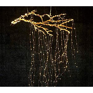 Lxcom Lighting Branch Lights Plug in Fairy String Lights 6.56Ft 280leds 14 Strands Twinkle String Lights Branch Lights Decoration for Garden Home Party Wedding Decorations(Warm White)