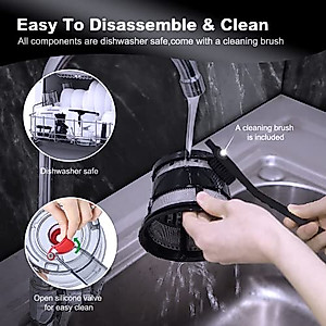 LynTorin Cold Press Juicer Machine, Slow Juicer Cold Press with 3.2" Wide Feed Chute, 200W Slow Masticating Juicer Machine for Vegetable and Fruit, Juicer Machine for Home Use with Brush, Easy to Clean