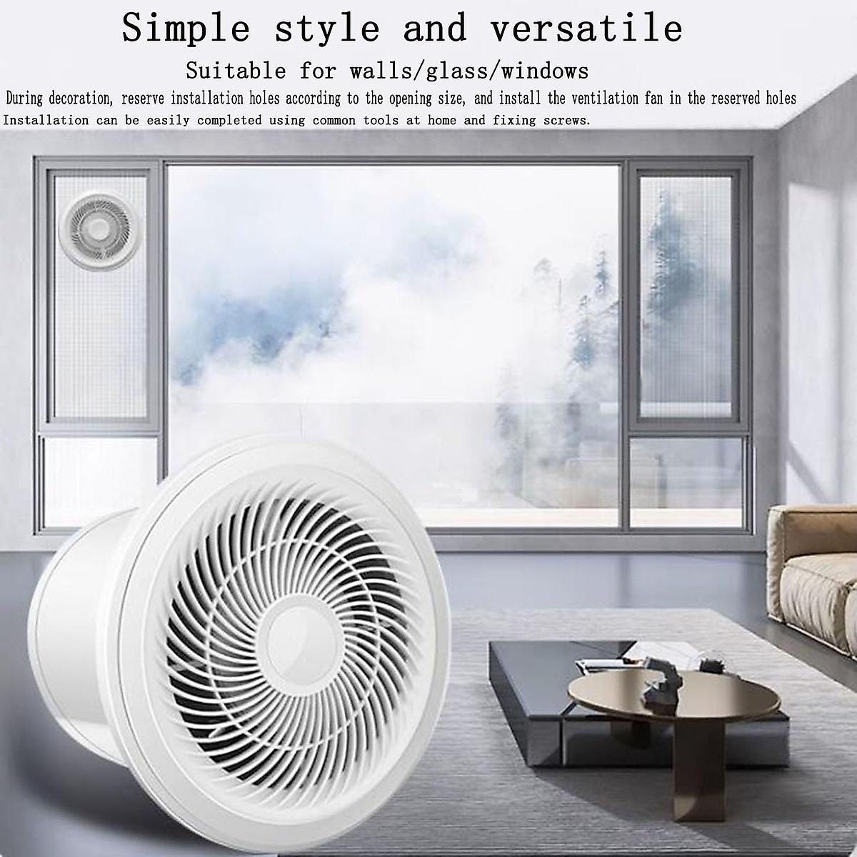 ICEMOB Bathroom Extractor Fan with Wireless Remote Control,Quiet Ventilation Vent Fans,Automatic Opening And Closing Check Valve,IPX2 Waterproof,Wall-Mounted Exhaust Fan for Kitchen,6 inches