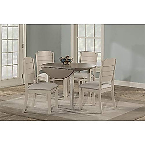 Hillsdale Furniture Clarion Dining Chairs, Set of 2, Sea White