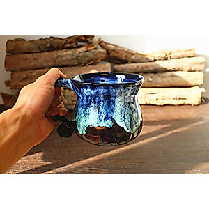 Coffee mug, pottery mug, Unique mug, 21 Oz, handmade ceramic mug, coffee lover, coffee mug pottery, Personalized mug, unique gift