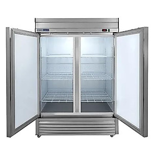 Kratos Commercial Freezer, 2-Door Reach-in Freezer, 54"W, 46 Cu Ft, Self-Closing Doors (68K-774)