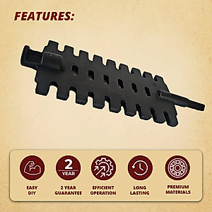 US Stove 40257 (2 Pack) Vogelzang & Johnson Shaker Grate Fits 1300, 1500, 1537G, 1537M, 1557M, Ashley 22AF, Vogelzang Norseman 1500, 2500 Johnson J7300 J7900 Wood Coal Furnaces