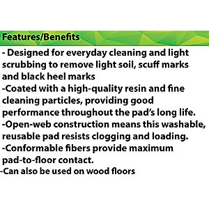 3M White Super Polish Pad 4100, 20 in (508 mm), 5 Pads/Case